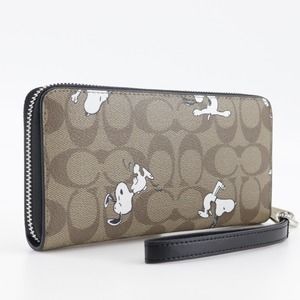 Coach | Bags | Coach Peanuts Collaboration Snoopy Long Wallet Signature ...